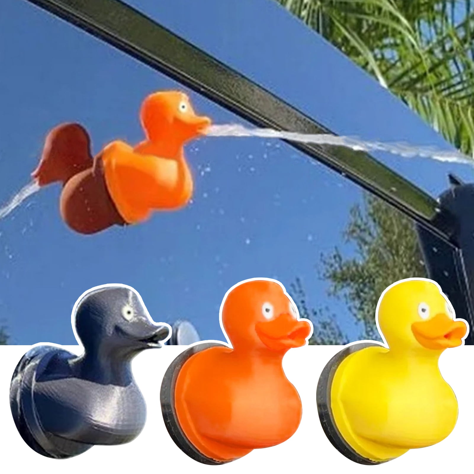 sunsanly Middle Finger Spraying Duck Figurine Car Truck Windshield ...