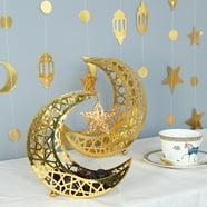 Ramadan Trays Decorations Eid Mubarak Wooden Moon Platters Dessert ...