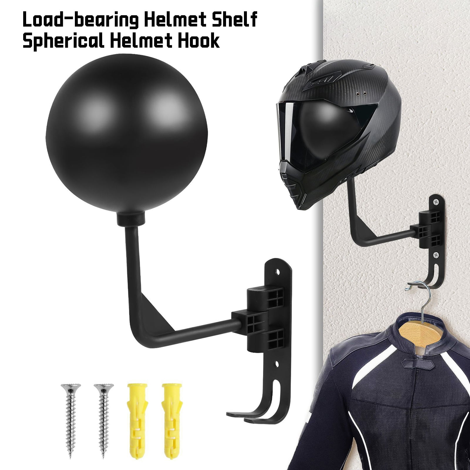 sunsanly Motorcycle Helmet Rack Helmet Display Hanger Stand Strong Load ...