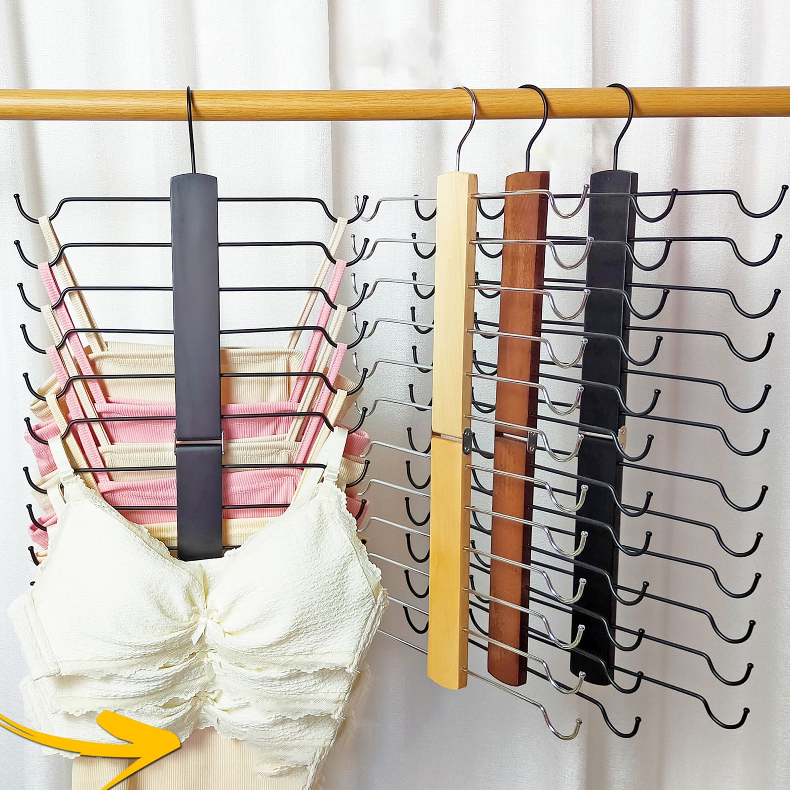 sunsanly Multi-layer Clothes Hanger Organizer Rack Solid Construction Foldable Design Pants ...