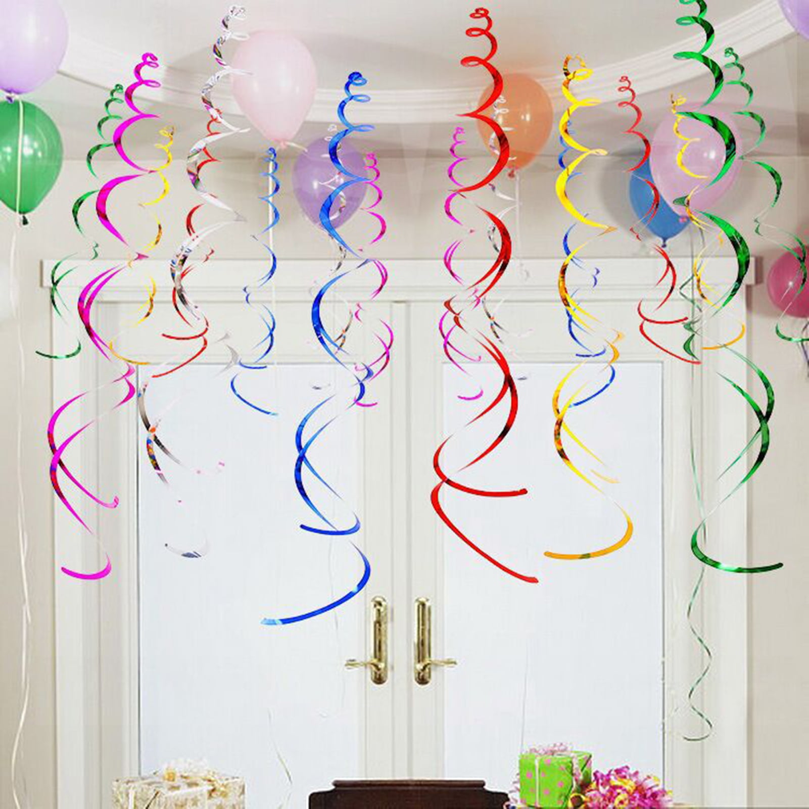 sunsanly Party Double Spiral Hanging Decorations Set of 12 Colorful ...