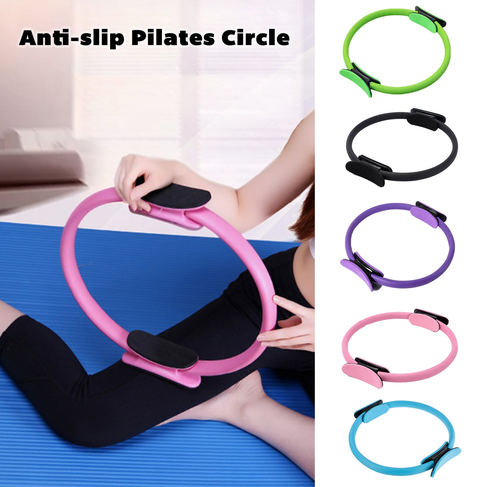 sunsanly Pilates Ring Anti-slip Handle Pelvic Floor Muscle Trainer ...