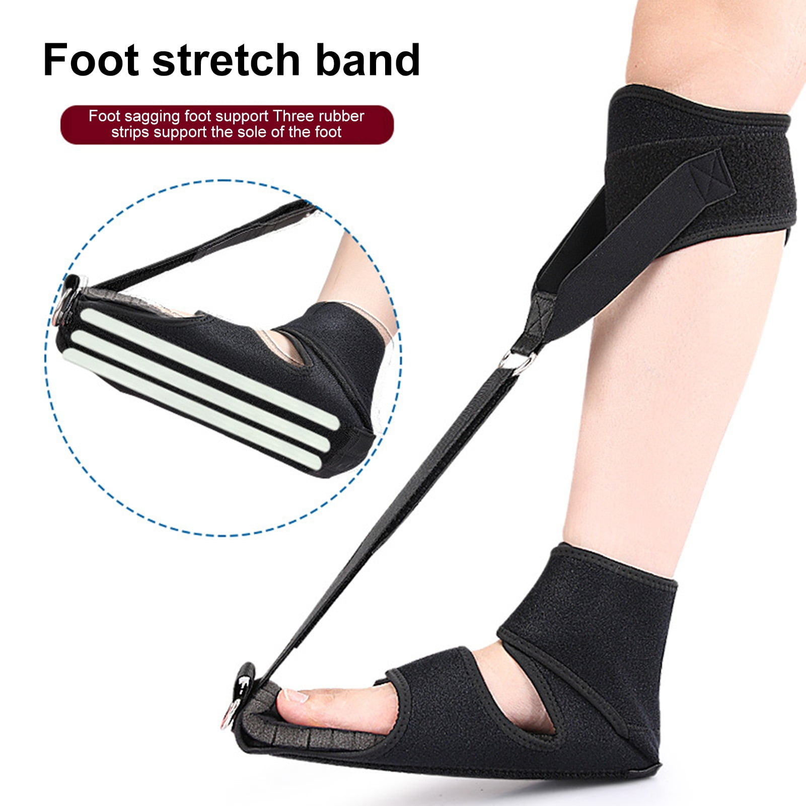 sunsanly Plantar Fasciitis Night Splint Adjustable Breathable Women Men ...