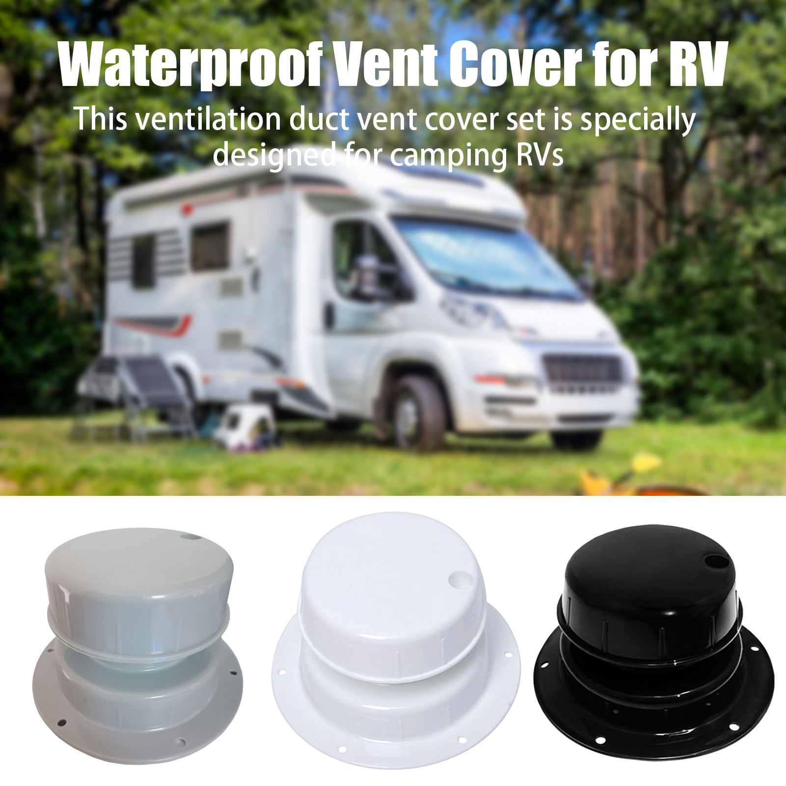 sunsanly RV Plumbing Vent Cap Plastic RV Roof Sewer Vent Cover ...