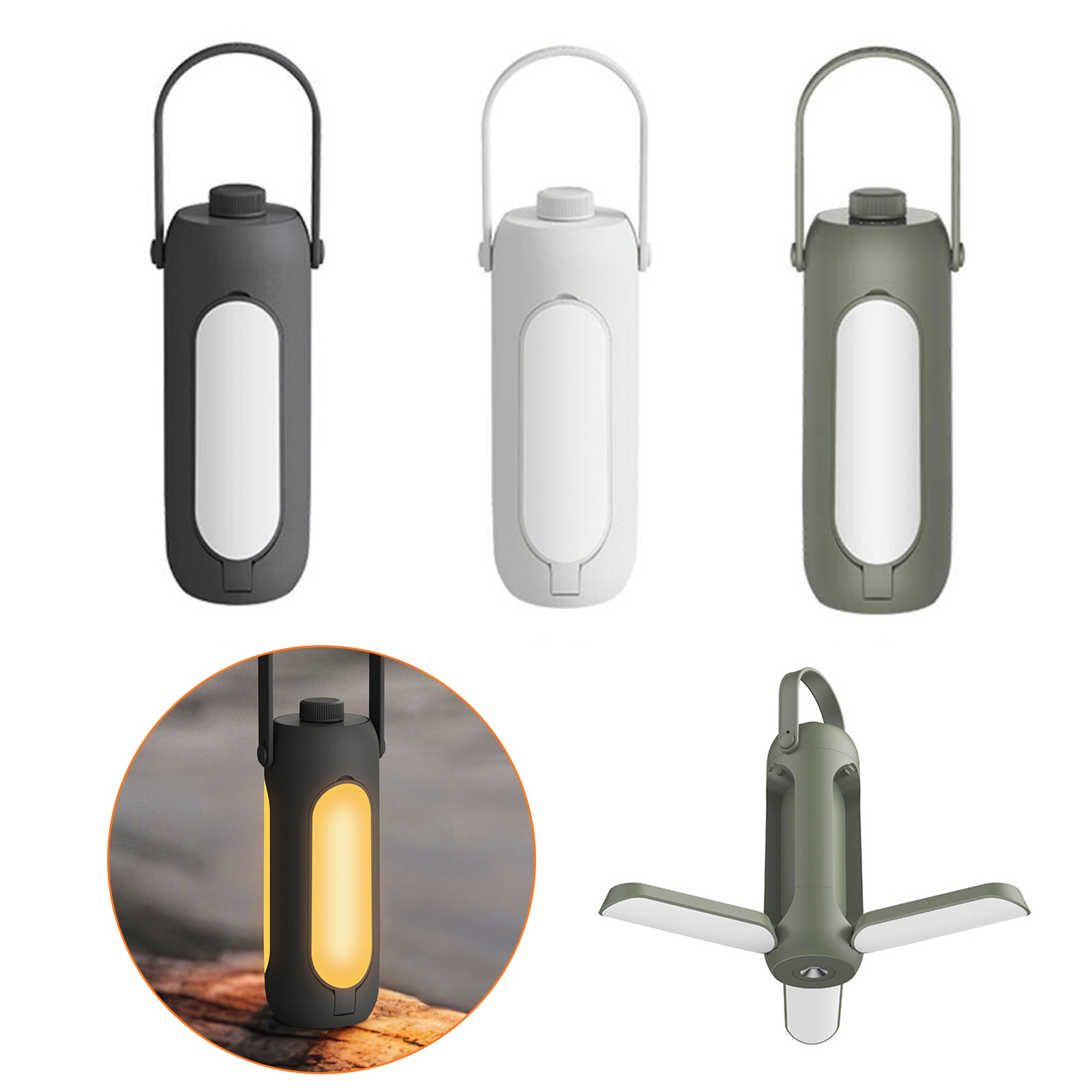 sunsanly Rechargeable Camping Lantern Wide-Range Beam Super Bright High ...