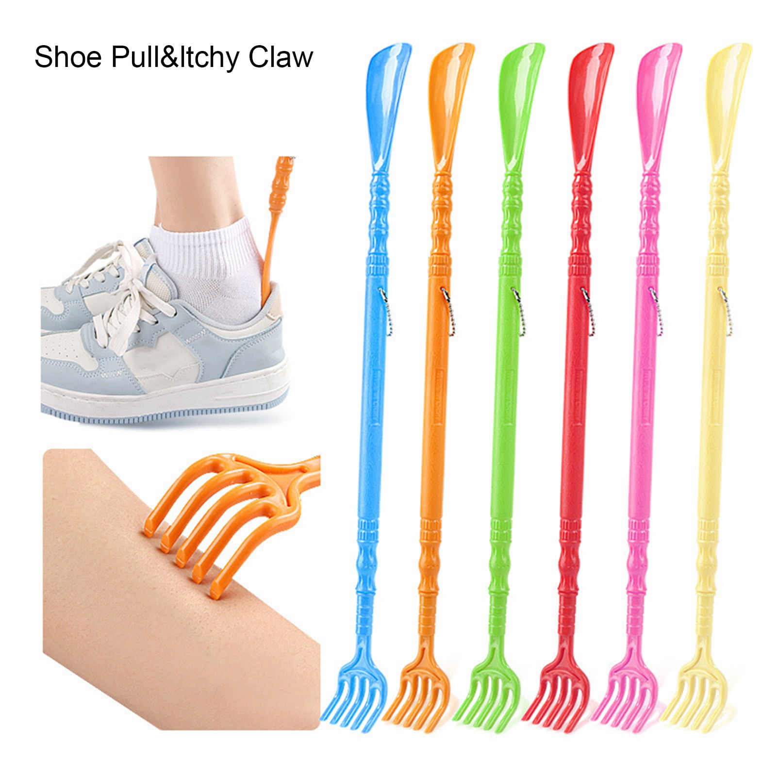 sunsanly Shoes Horn Long Handle Lazy Shoe Helper Lifter Anti-Slip ...
