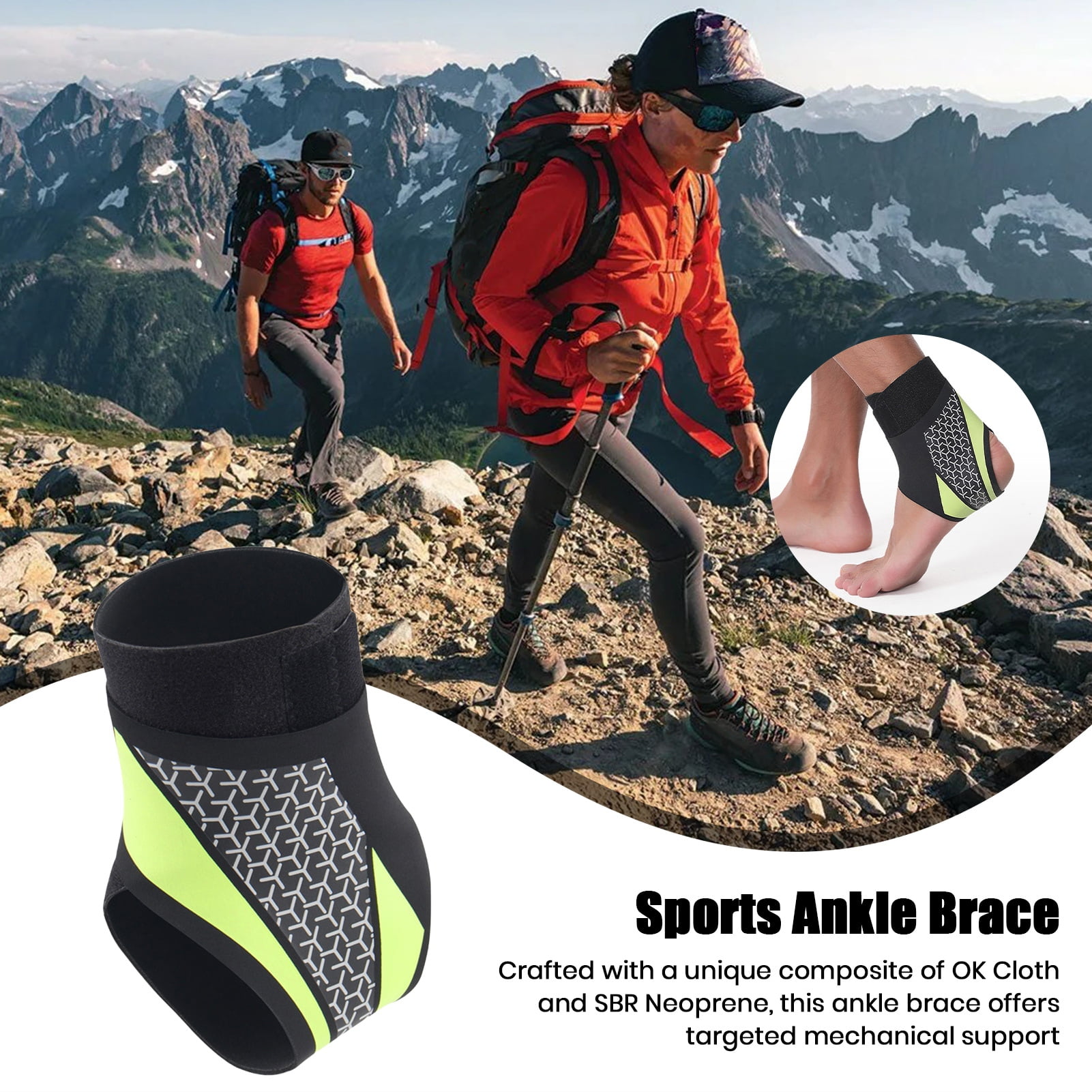 sunsanly Sports Ankle Brace Achilles Tendonitis Pain Relief Compression ...