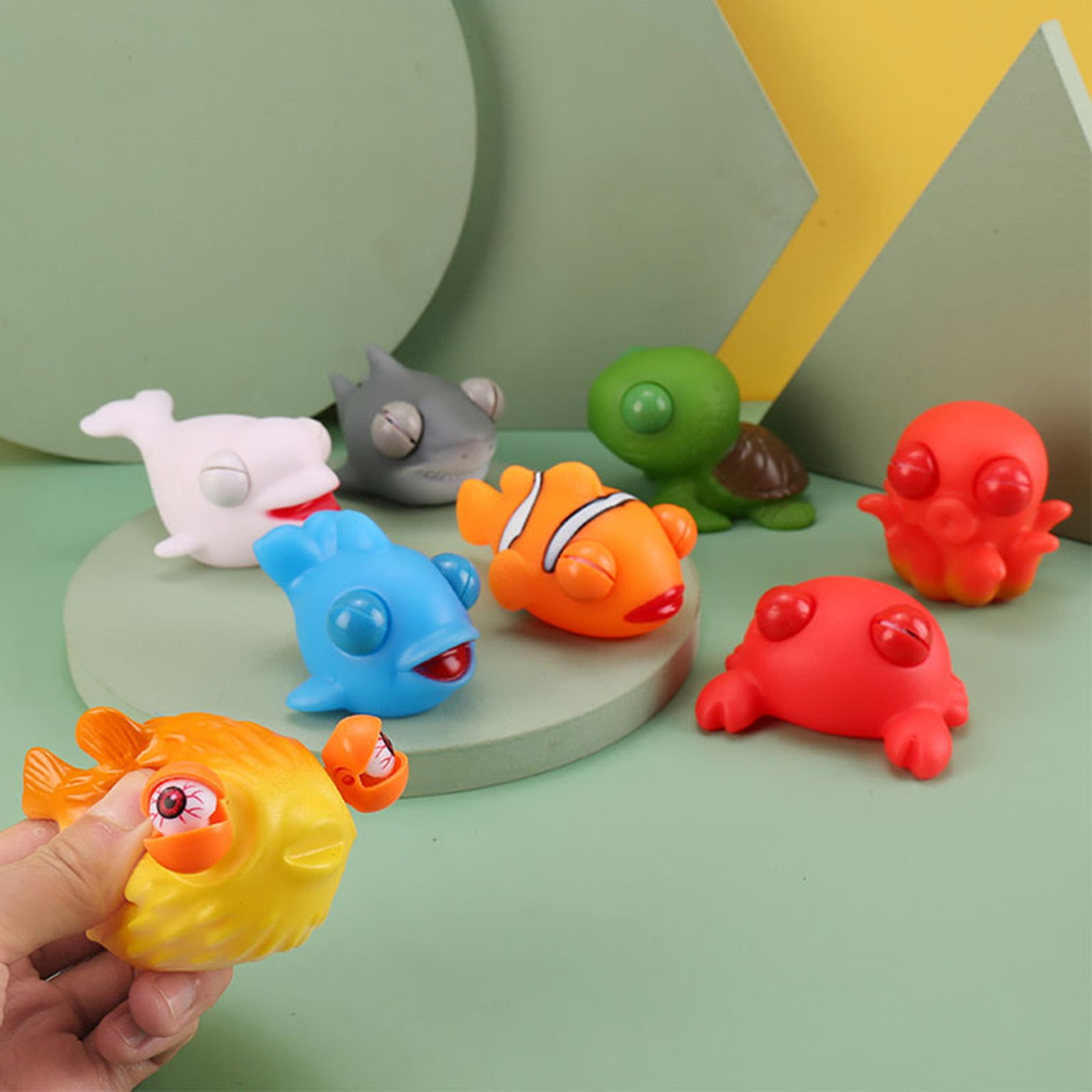 sunsanly Squeezing Animal Toy Lovely Fish Turtle Crab Shark Dolphin ...