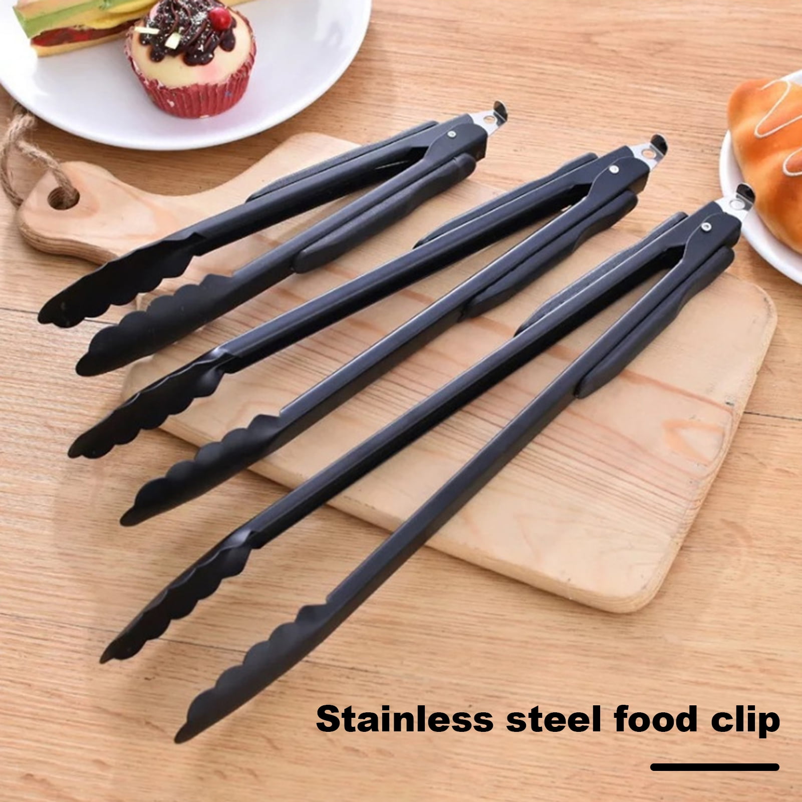 sunsanly Stainless Steel Food Tongs Kitchen Utensils Buffets Cooking ...