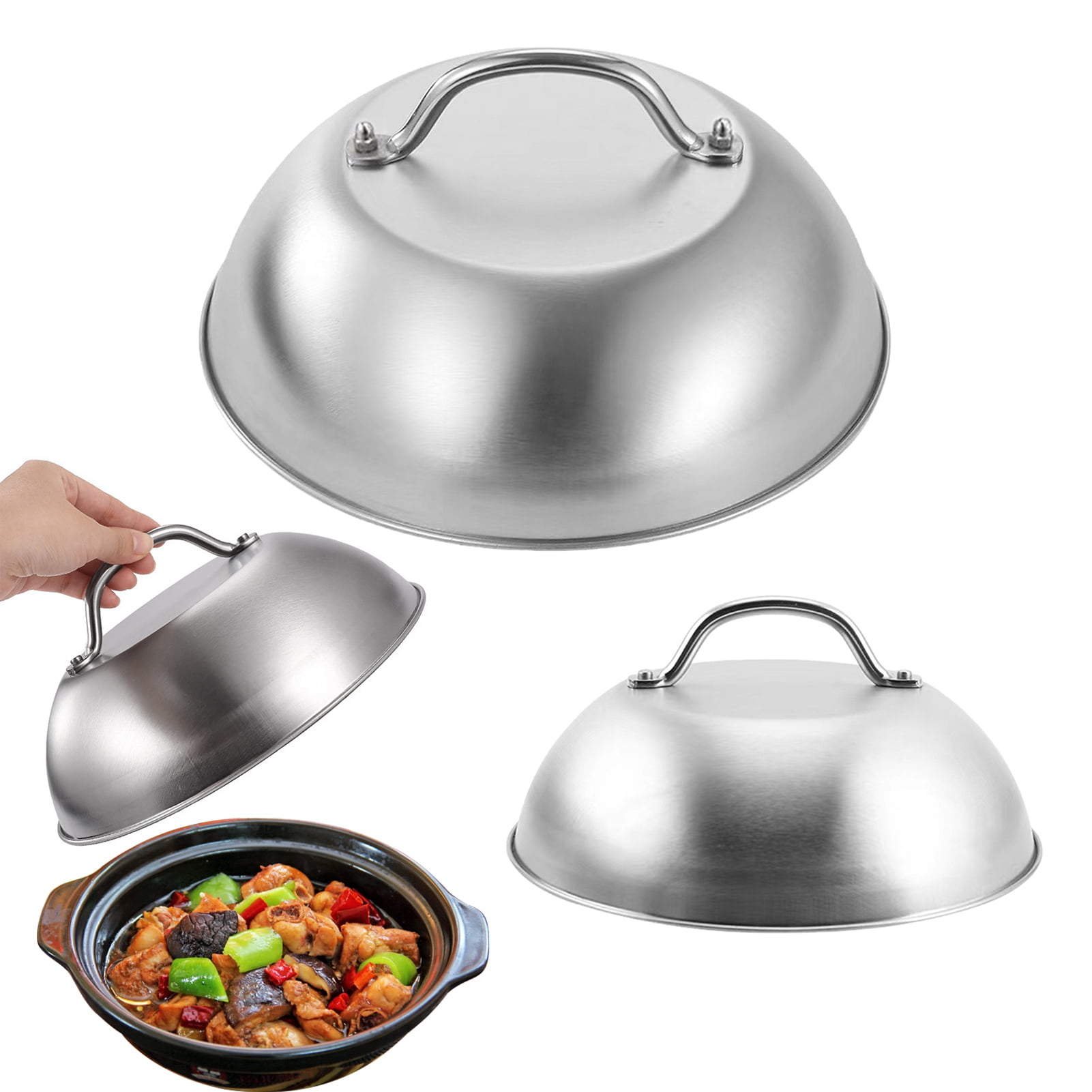 sunsanly Stainless Steel Pot Lid with Handle Heat Concentration for ...