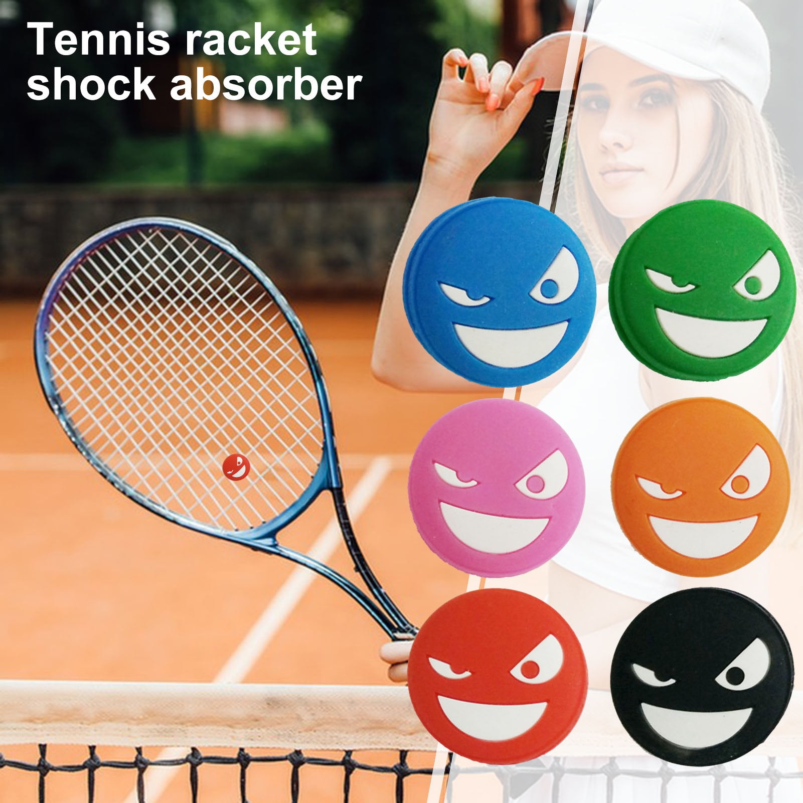 sunsanly Tennis Racket Vibration Dampeners Silicone Tennis Racket Shock ...