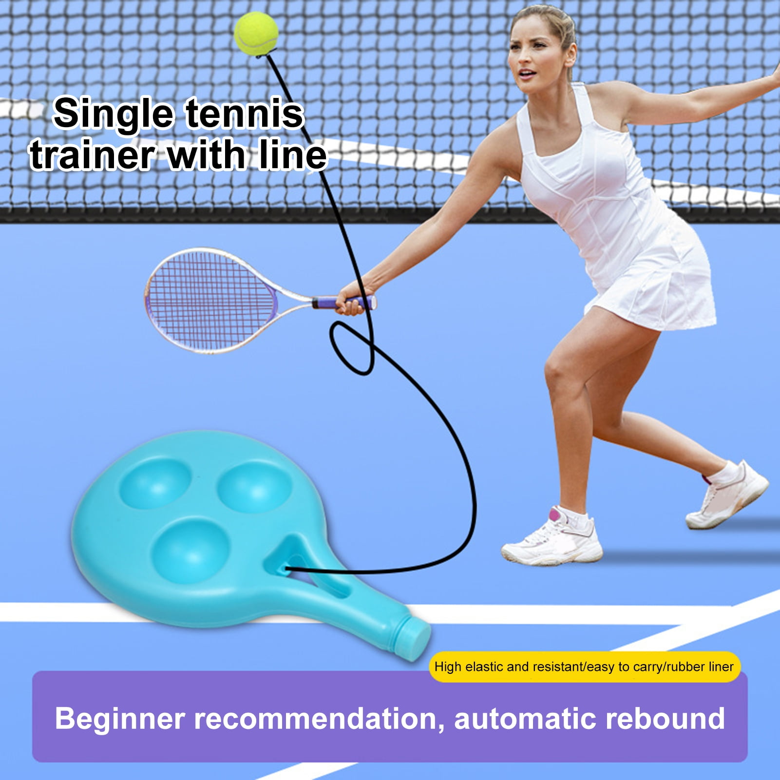 sunsanly Tennis Trainer Rebound Ball with String Ball Solo Tennis ...