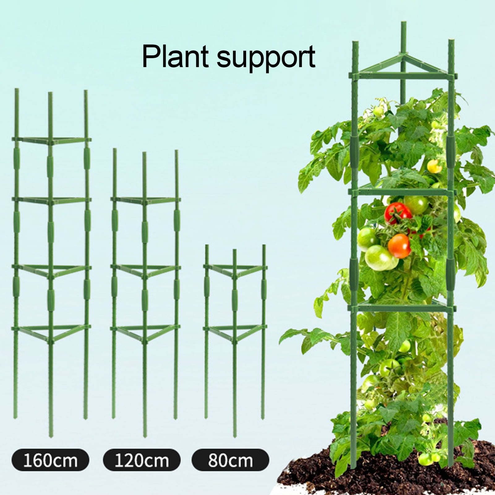 sunsanly Tomato Cages Outdoor Plant Stakes Tomato Support Cages Trellis ...