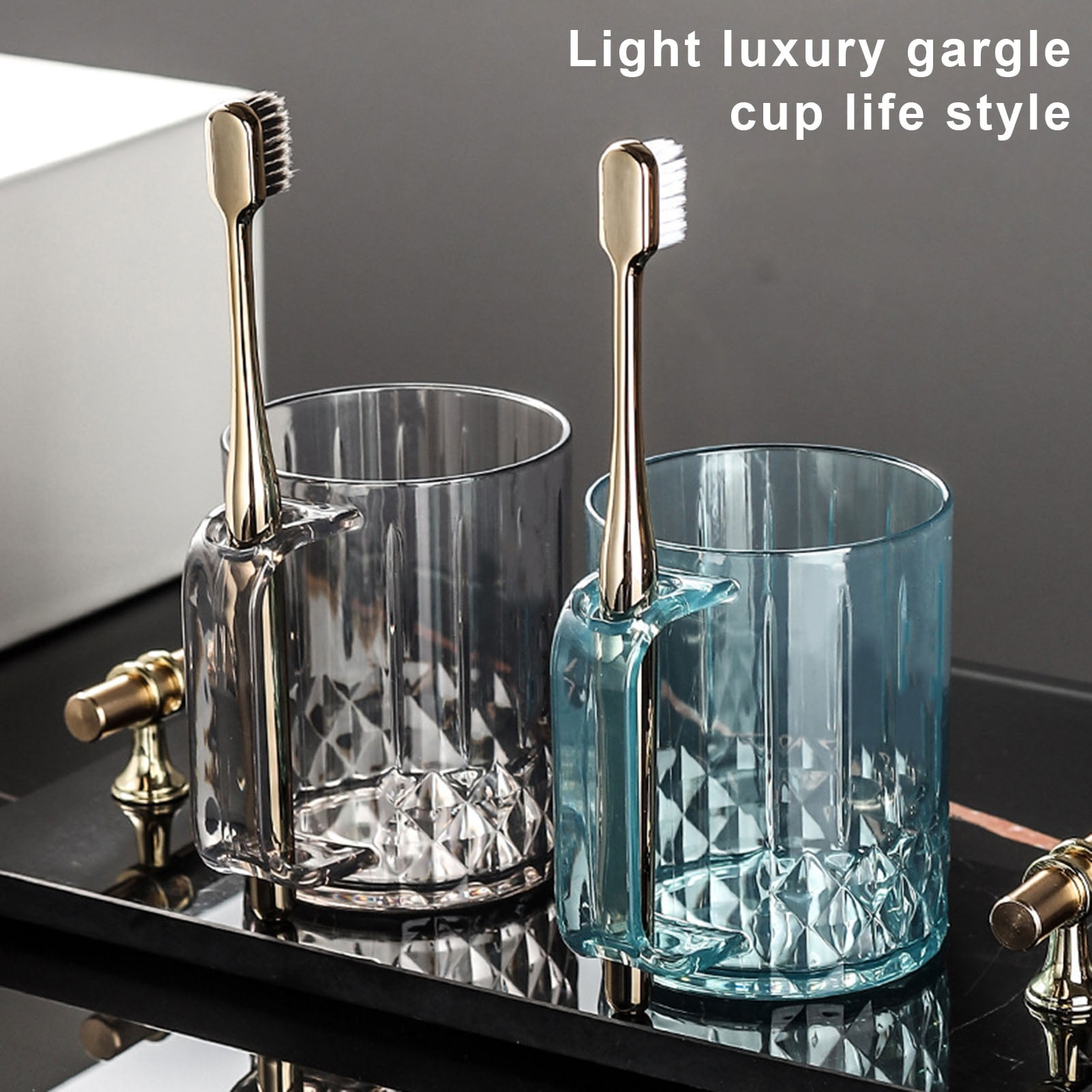 sunsanly Transparent Mouthwash Cup Easy to Clean Anti-Slip Ergonomic ...