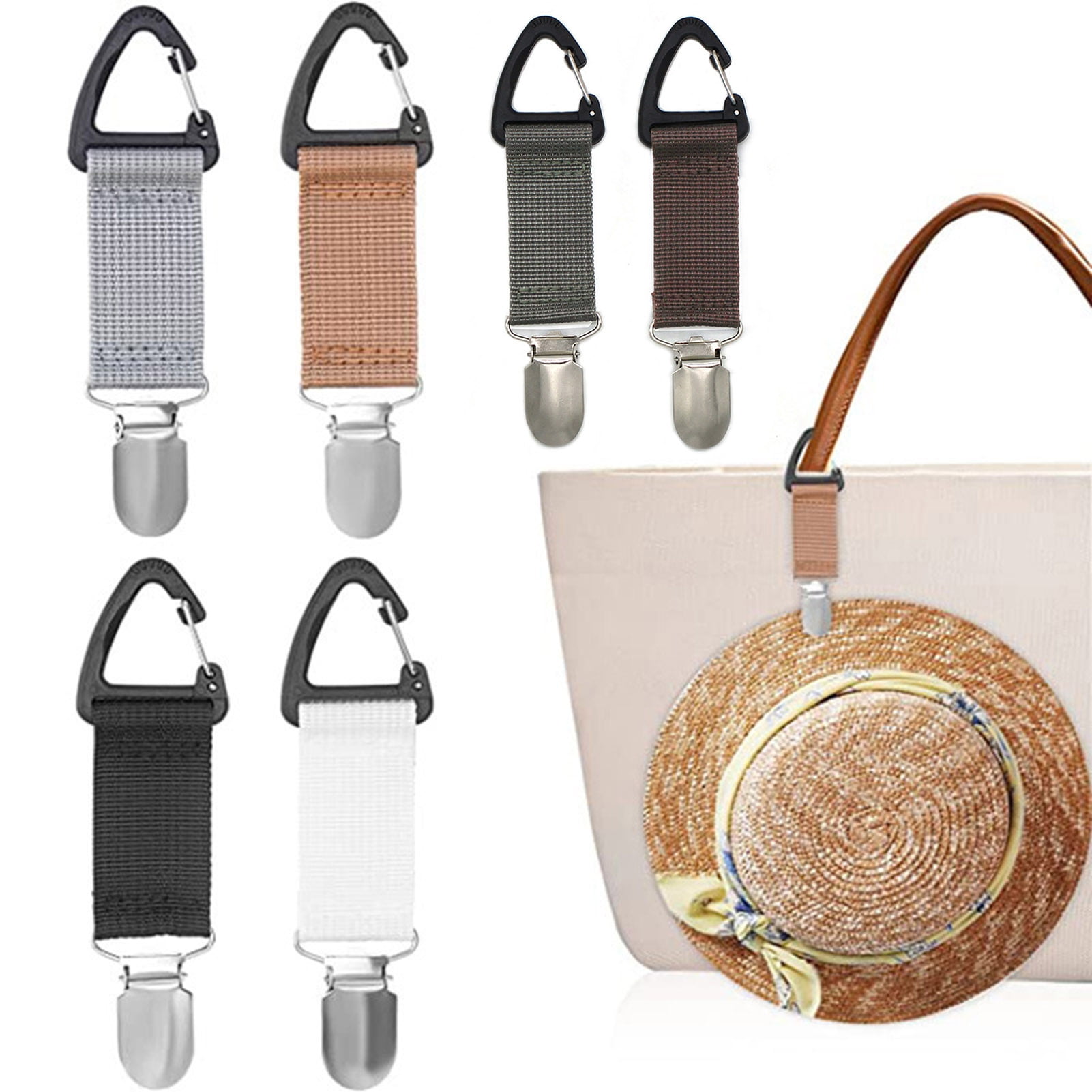 sunsanly Travel Handbag Hat Clip Portable Anti-slip Outdoor Sun Hat ...