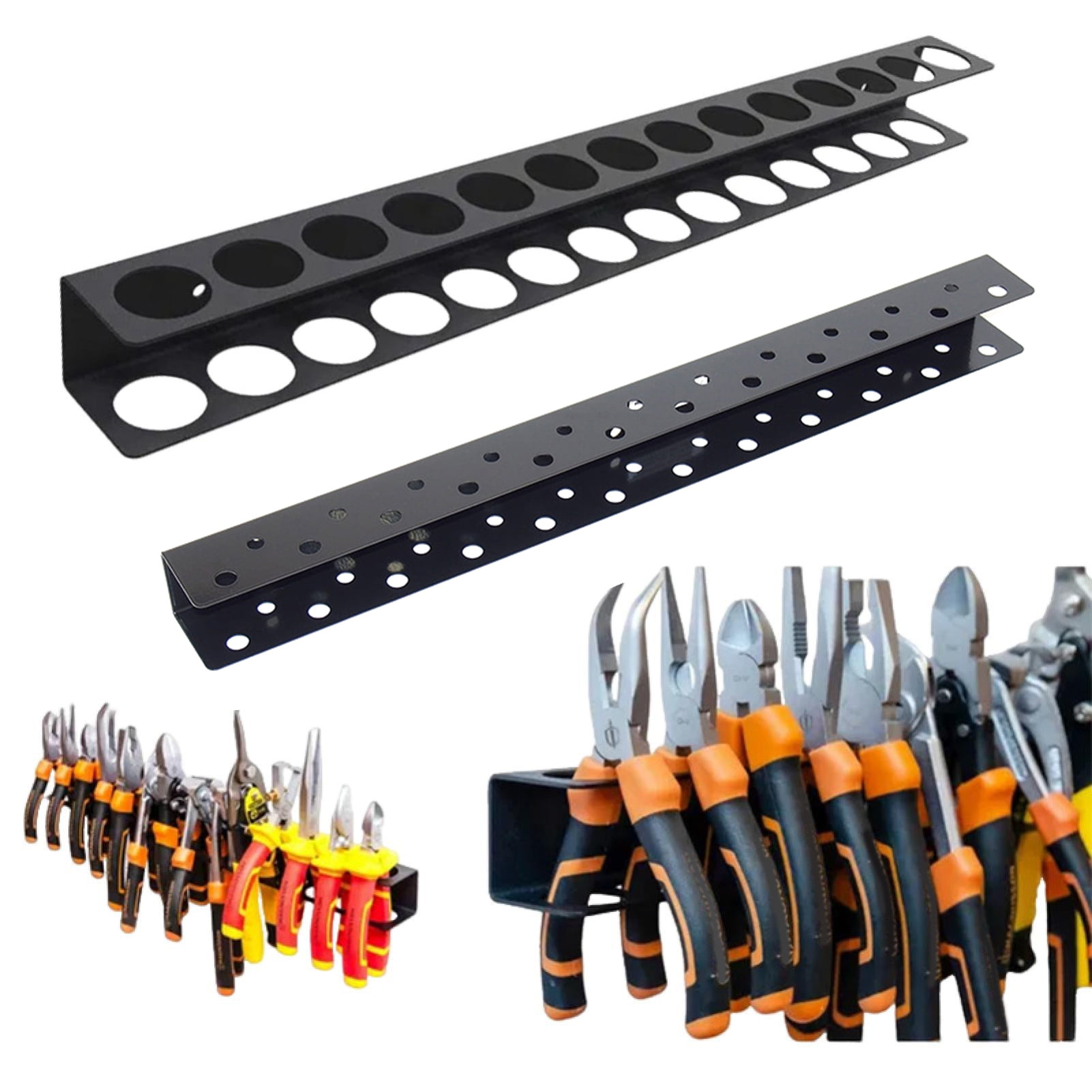 sunsanly Wall Mount Screwdriver Holder Heavy Duty Carbon Steel Space ...