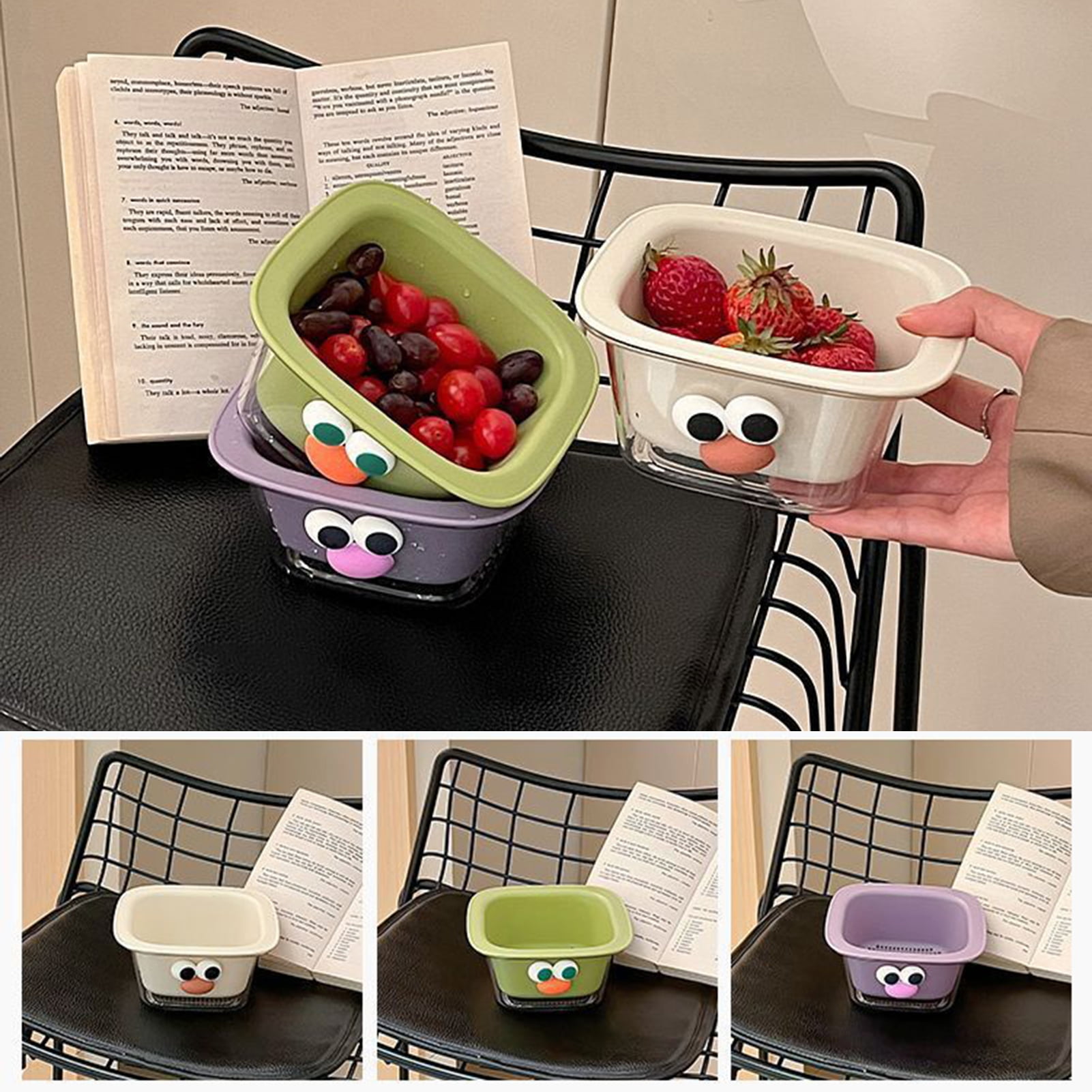 sunsanly Water Filter Basket Double-layer Kitchen Draining Bowl Hollow ...