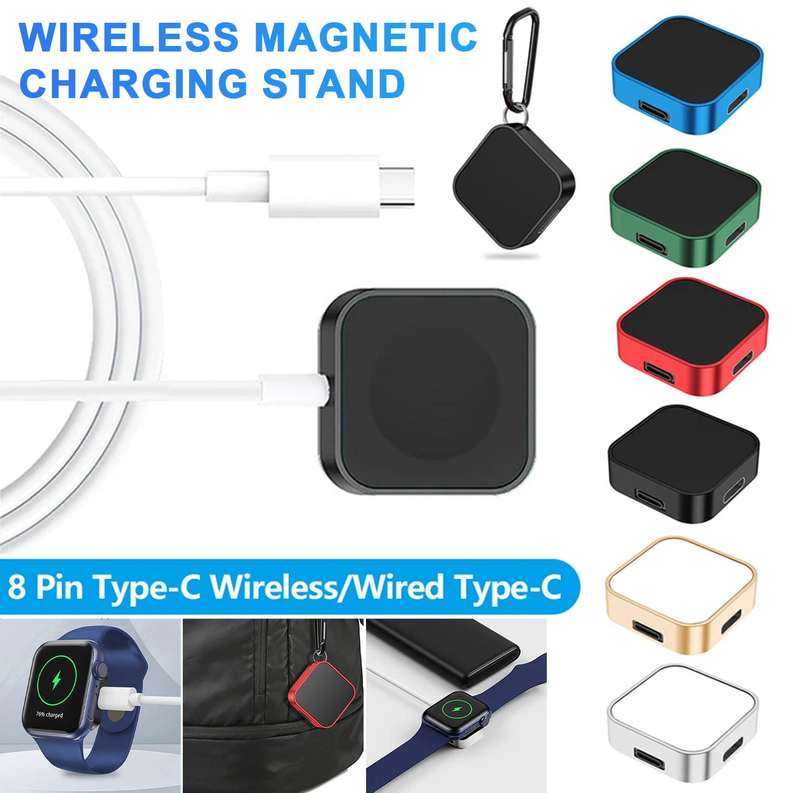 sunsanly Wireless Watch Charger Cordless Design Magnetic Charging Dock ...