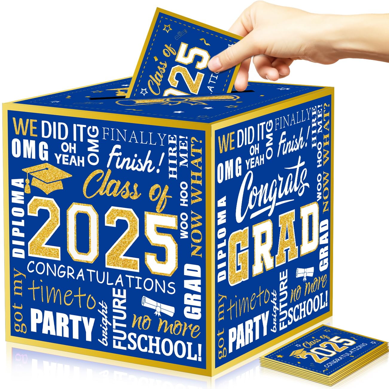 suonengongyi Blue andTRDN Gold 2025 Graduation Party Decorations, Blue ...