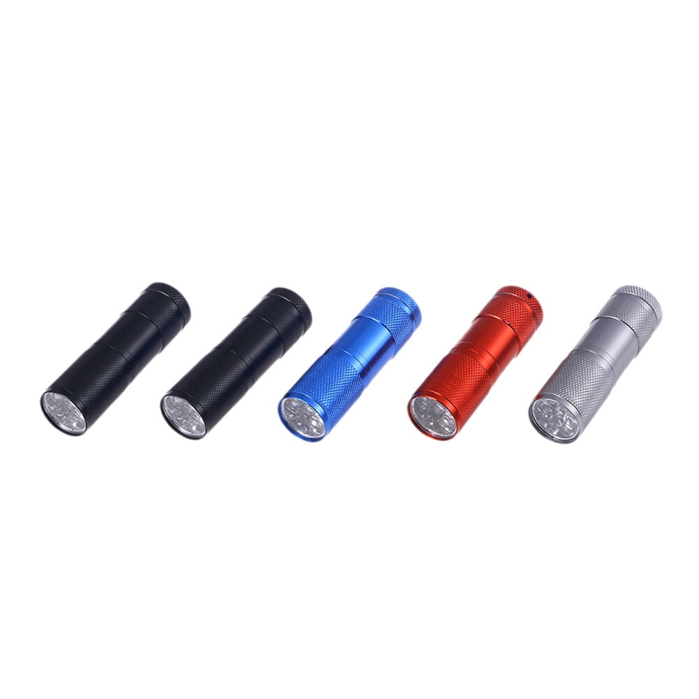 super bright flashlight 5 Pcs Super Bright Flashlight 9 LED Mini ...