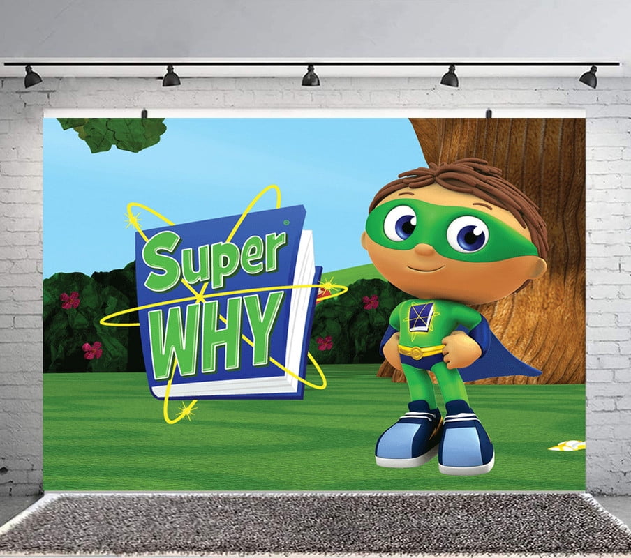super why Backdrop Banner Party Supplies Poster Movie Theme Background ...