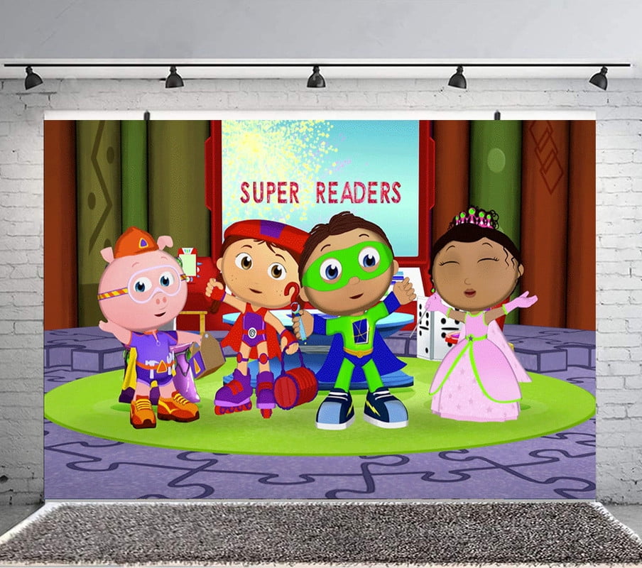super why Backdrop Banner Party Supplies Poster Movie Theme Background ...