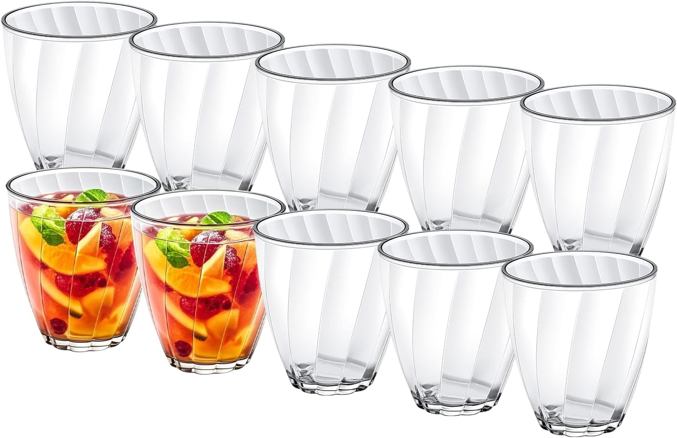 superplanet™ Unbreakable Plastic Cups, Kids Adult Juice Cup Set, BPA ...