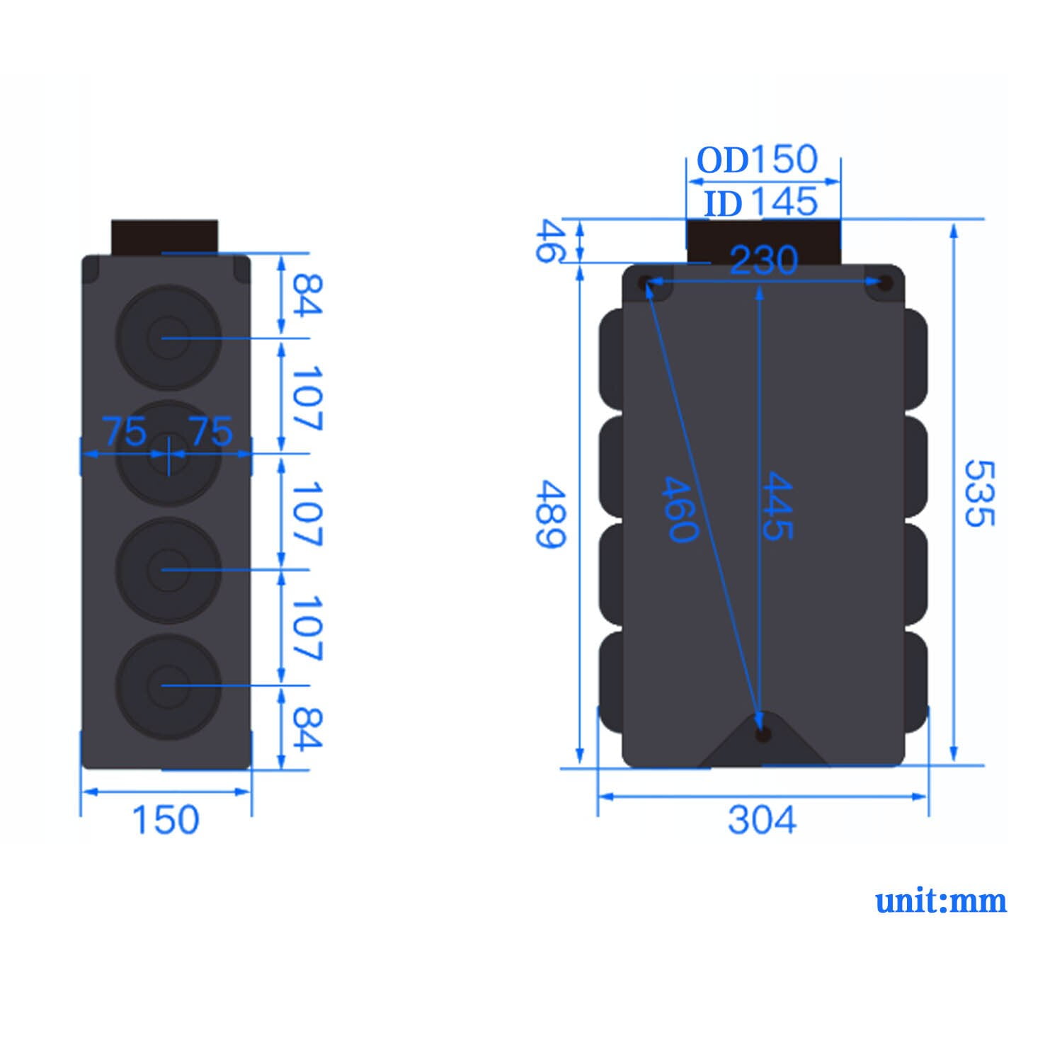 supply plenum box for Air-conditioning ventilation duct return air ...