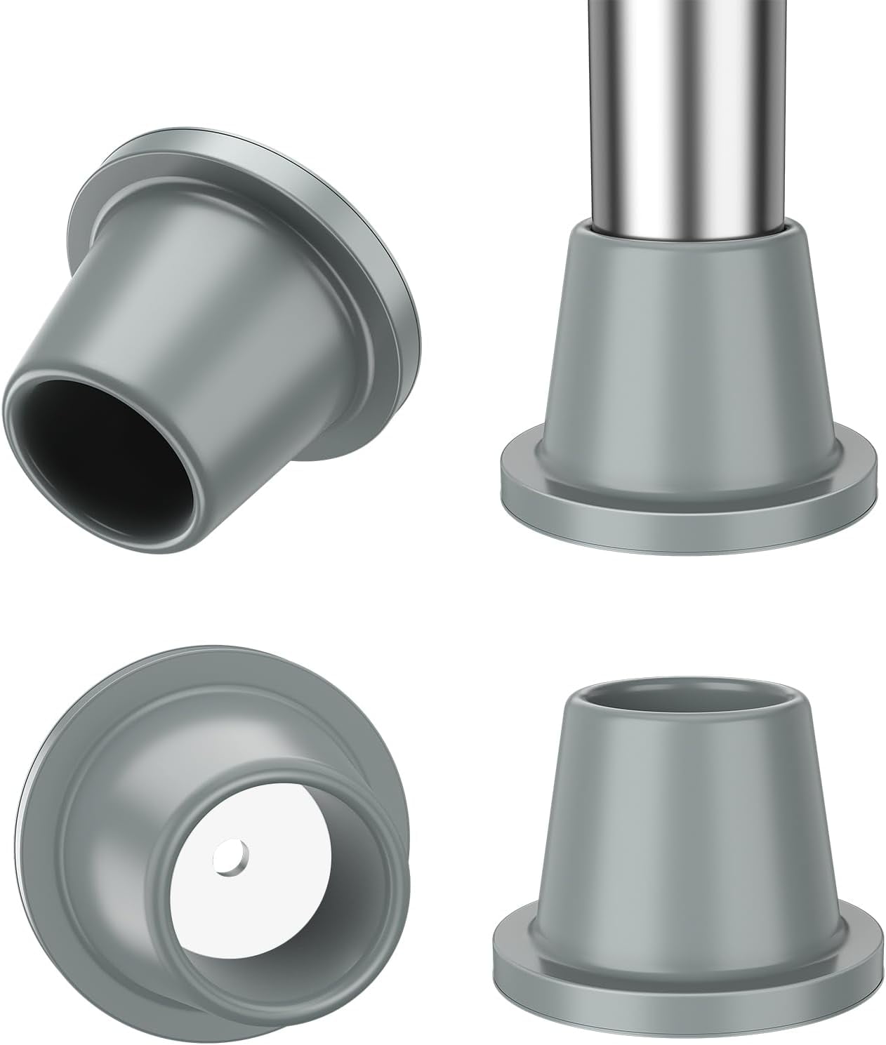 SupreGear 1-1/8" Replacement Feet for Shower Chair, Bath Seat, Rubber ...