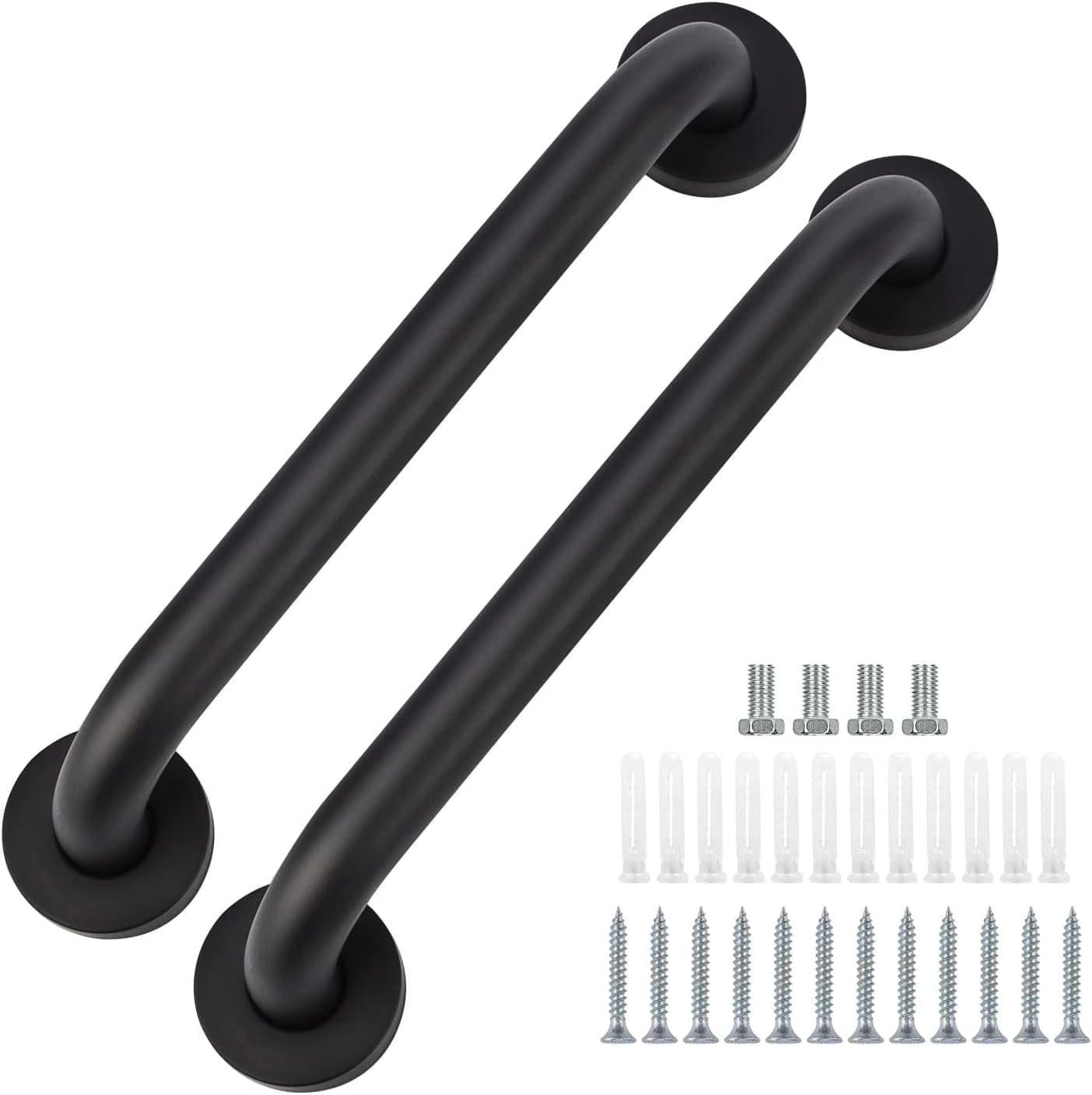 SupreGear 12-Inch Stainless Steel Shower Grab Bar for Bathroom Safety ...