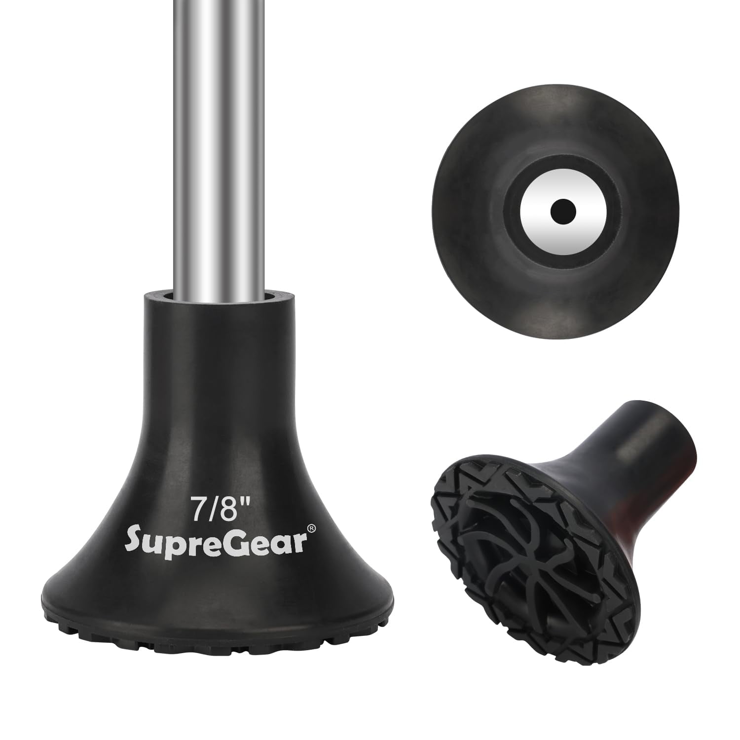 supregear Cane Tip Replacement, 7/8 Inch Extreme Grip Non-Slip Rubber ...