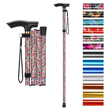 Equate Mobility Offset Handle Cane, Polka Dot - Walmart.com