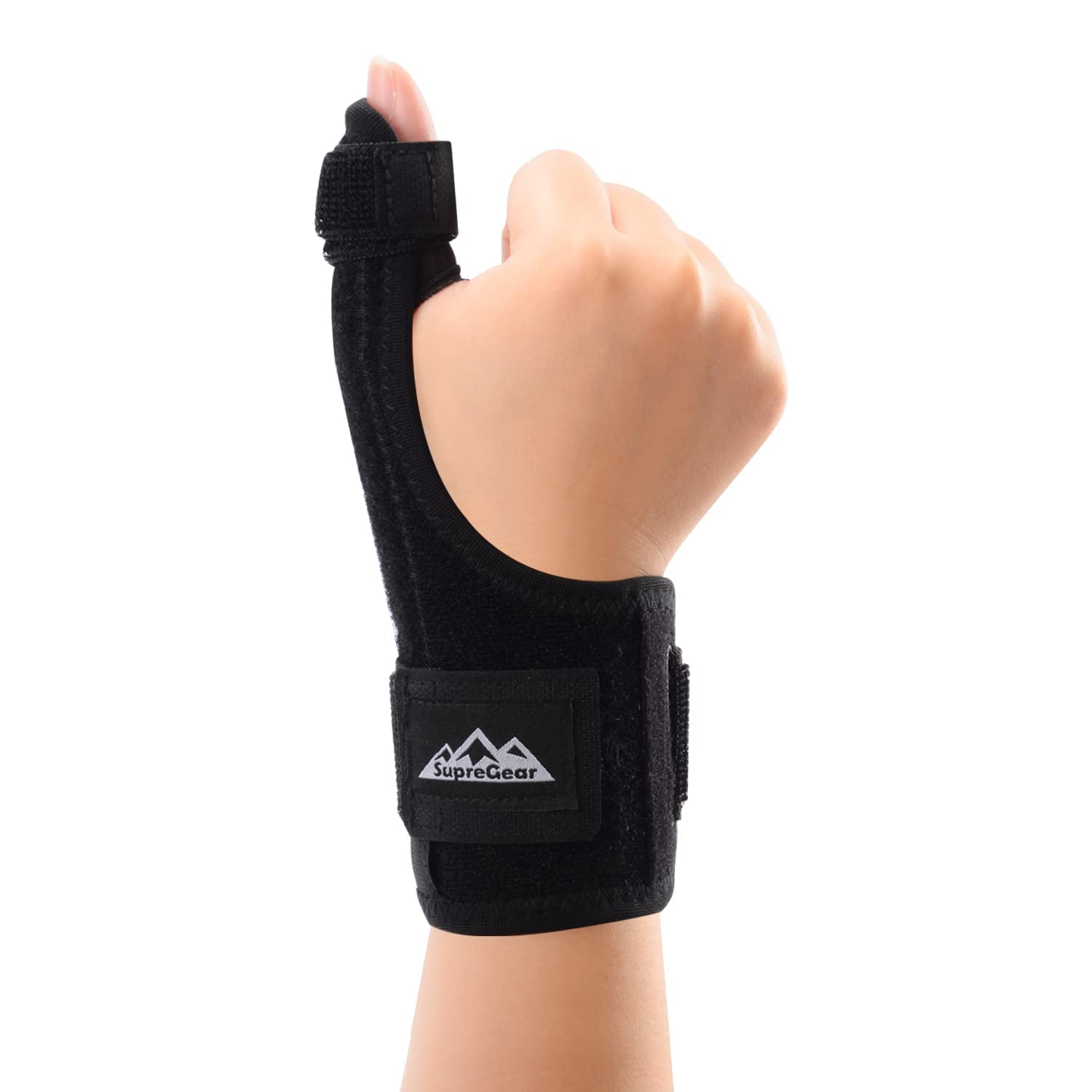 SupreGear Thumb Splint, Adjustable Mesh Support with Stabilizer Plate ...