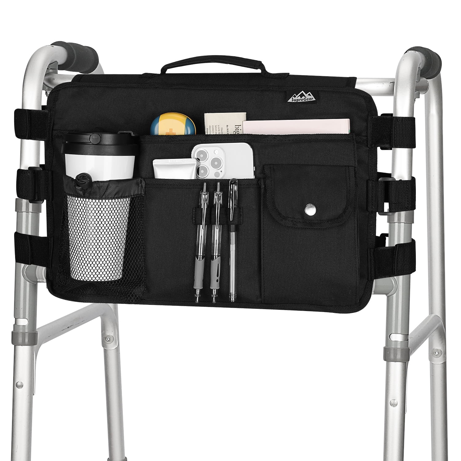 SupreGear Walker Bag, Folding Walker Accessories Bag Large Capacity ...