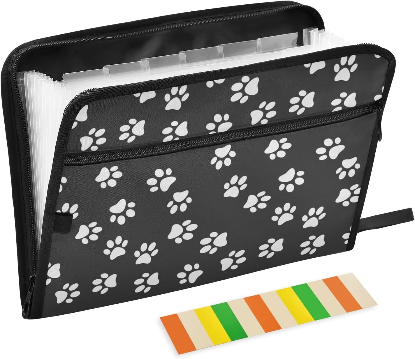 susiyo Dog Paw Print Expanding File Folder, 13 Pocket A4 Letter Size ...