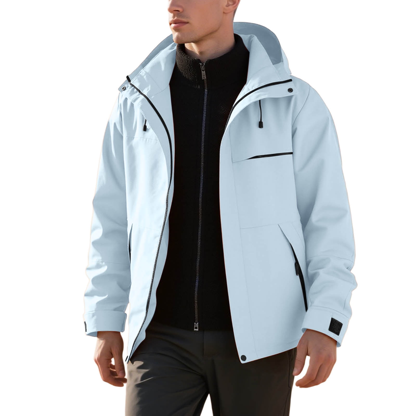 sususu Jacket For Men Fall Winter ,Windproof Lightweight Outdoor Jacket ...