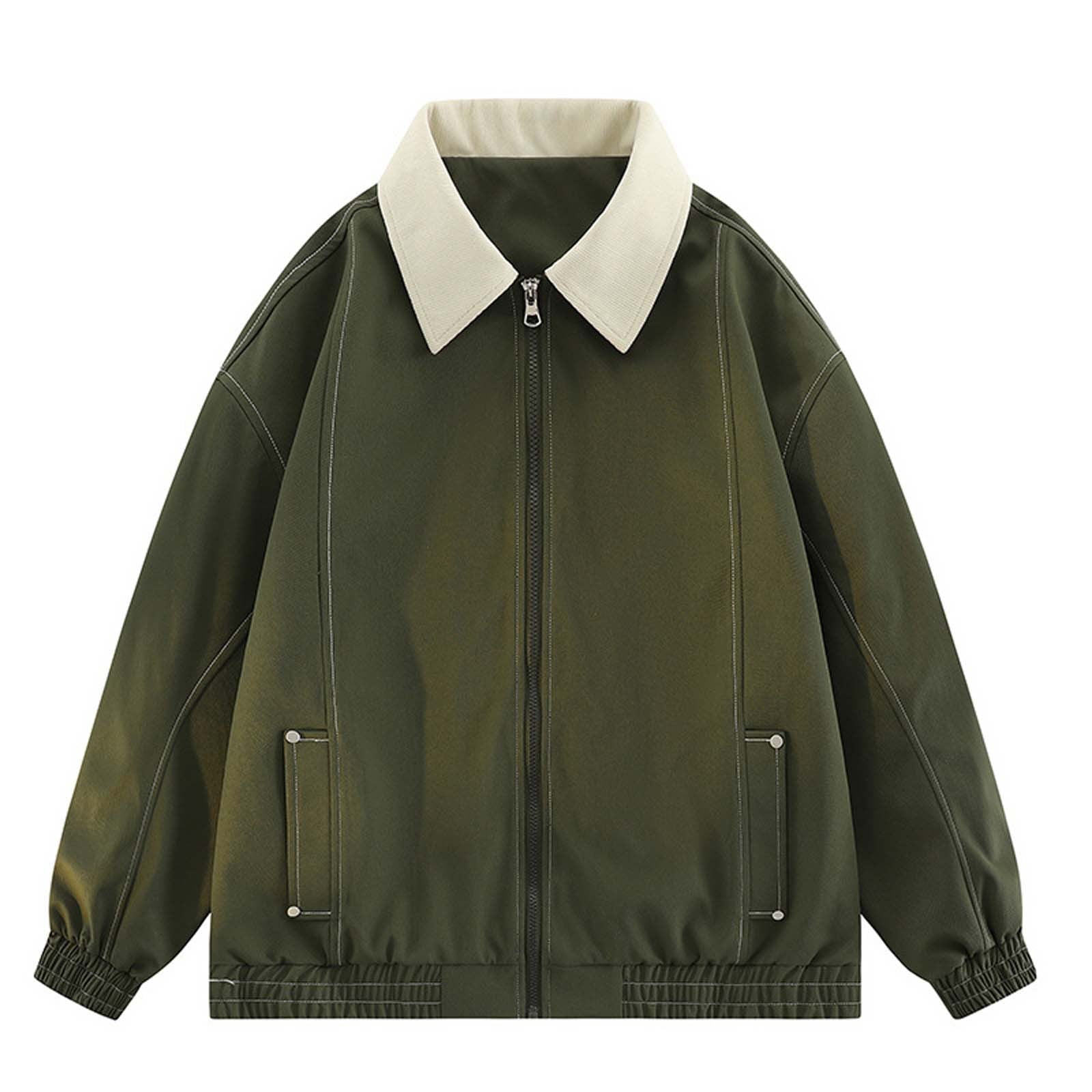 sususu Long Rain Jackets For Men,Workwear Jacket Oversized Trench Coat ...