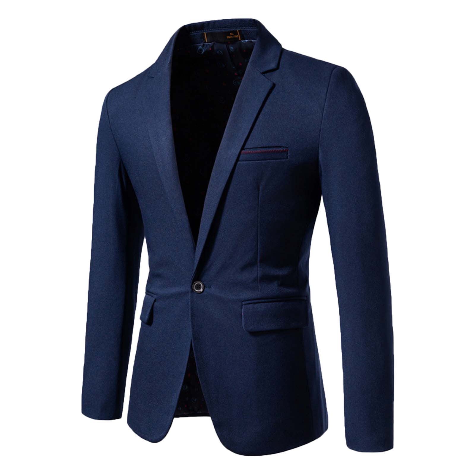 sususu Men Blazers,Three Piece Suits for Men,Modern Button Business ...
