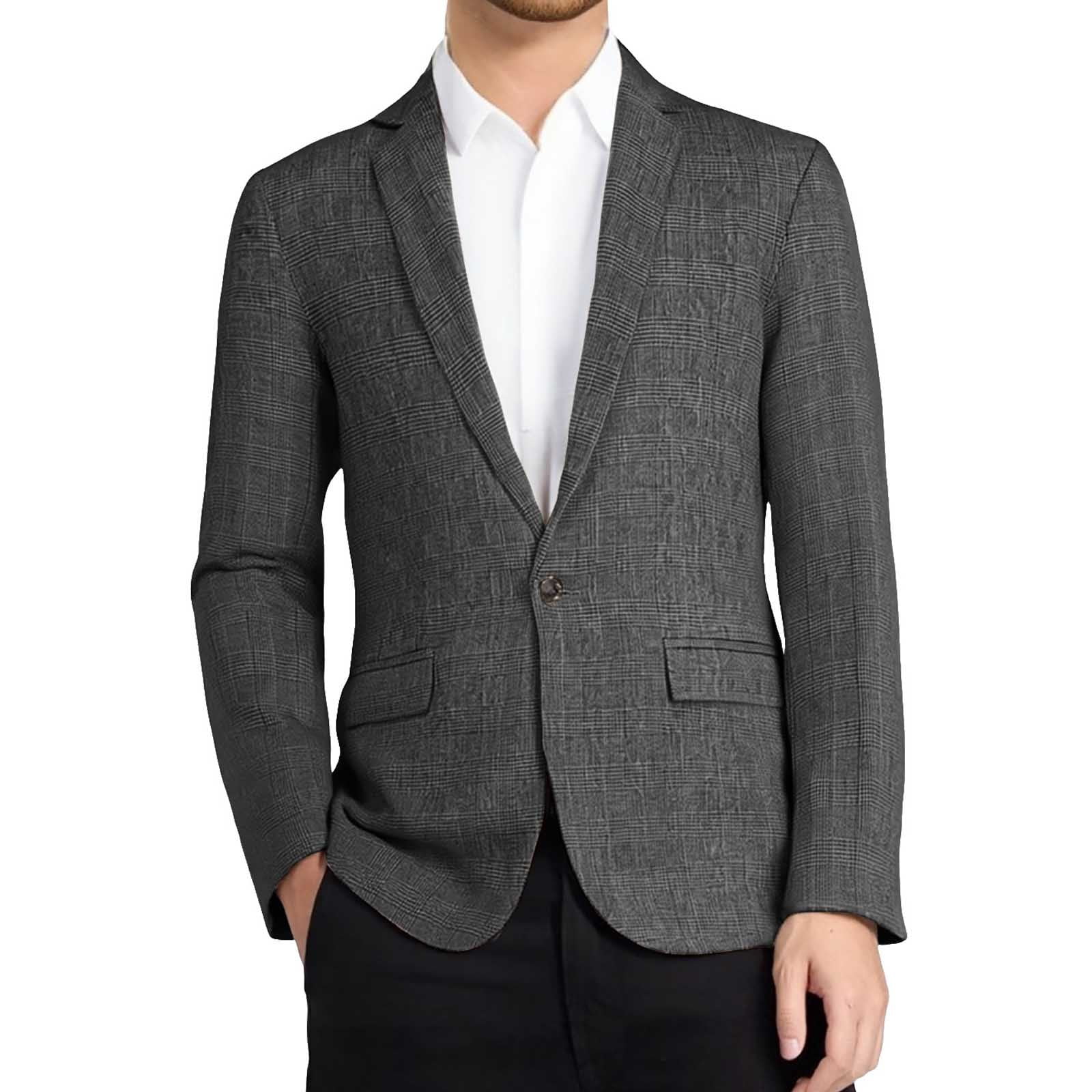 sususu Men Suits Blazer,Blazer for Men,Contemporary Tailored Casual for ...