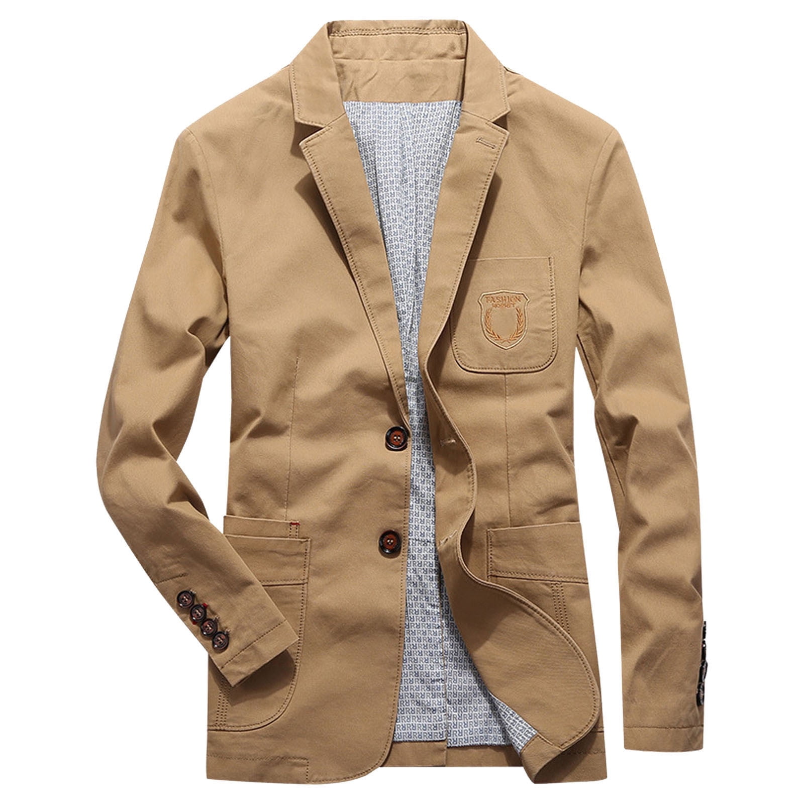 sususu Men's Western Blazer,Mens Jacket,Textured Casual Suit Jacket ...
