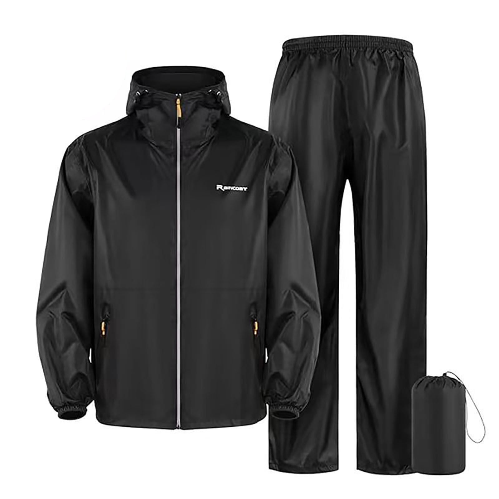 sususu Mens Suits 2 Piece,Heavy Duty Rain Suit Full Coverage Weather ...