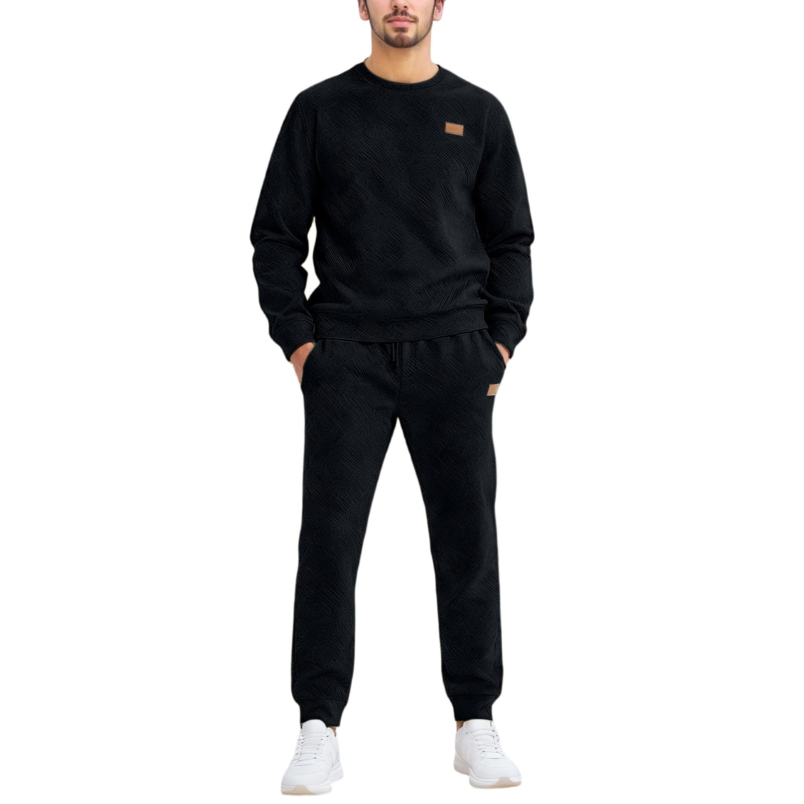 sususu Mens Suits Slim Fit,Men's Knitted Two Piece Suit Set Relaxed Fit ...