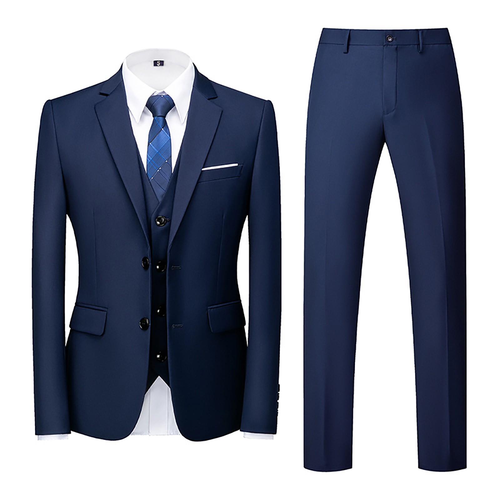 sususu Travel Blazer Men,Mens Suit Jacket Slim Fit,Three Piece formal ...
