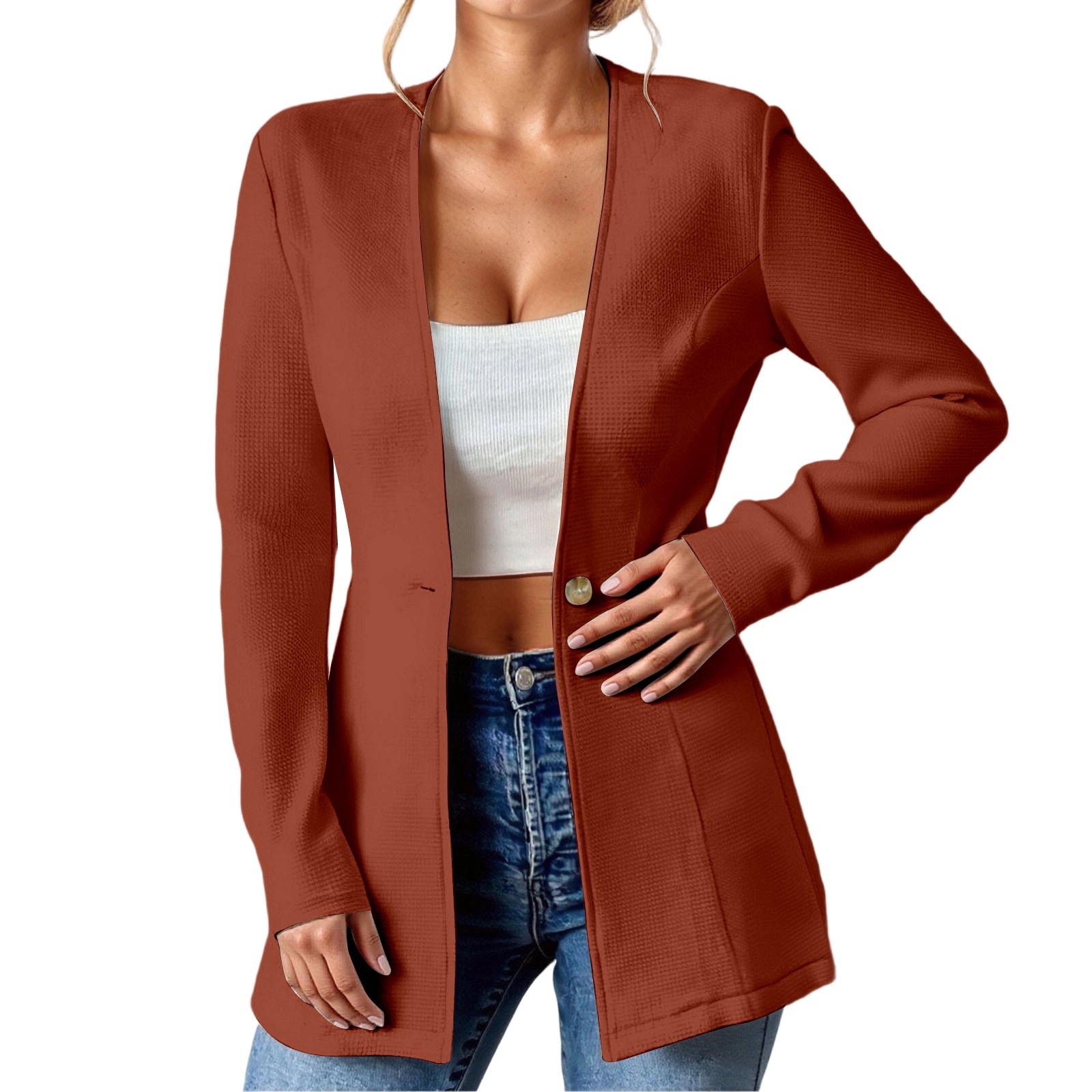 sususu Womens Blazers for Work,Fall Coats for Women 2025,Elegant Solid ...