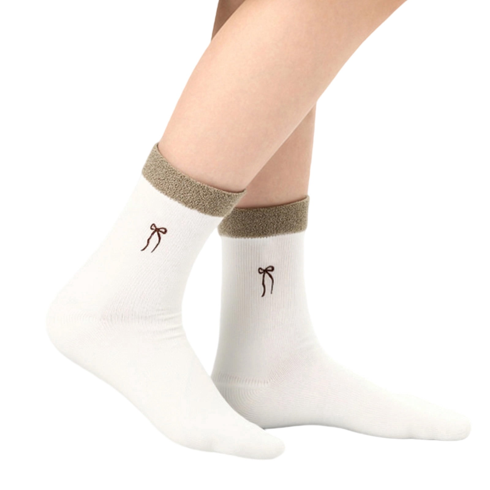 sususu Womens Wool Socks Size 7-9,Girls Bow Lace Knee High Socks Soft ...