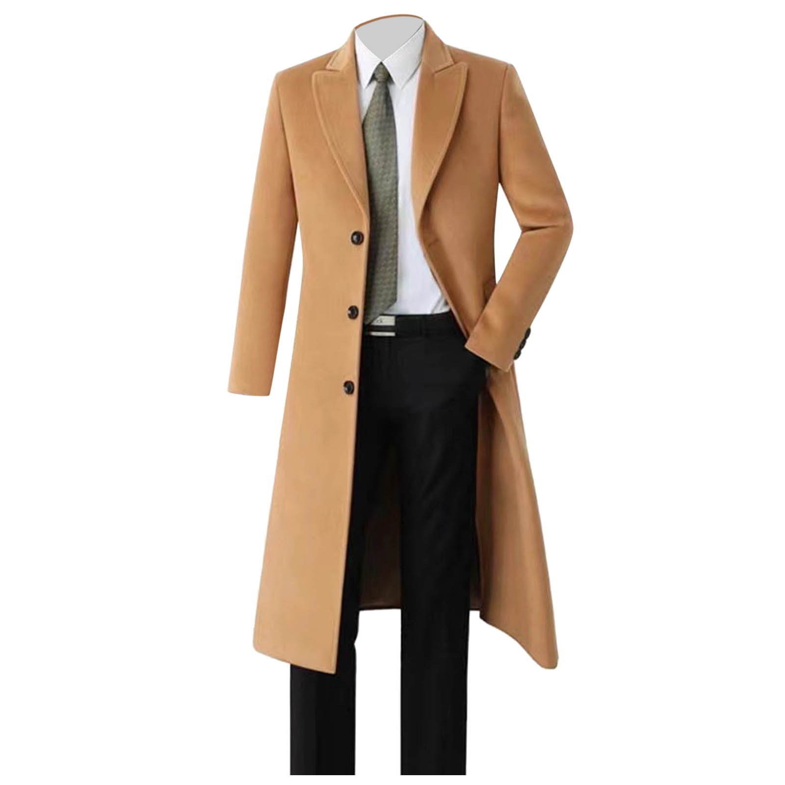 sususu formal Blazers for Men,Mens Plaid Suit,Wool Overcoat Classic ...