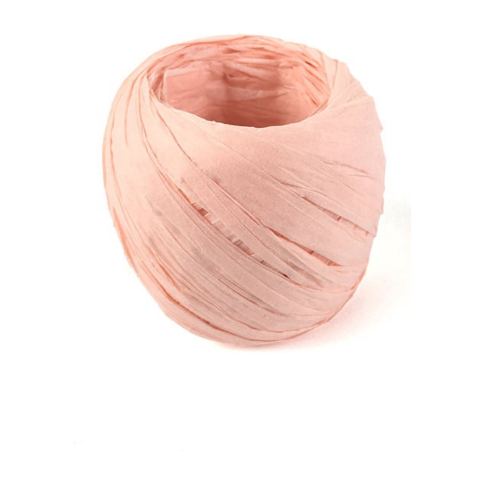 suxuMhao Raffia Paper Rope, 2 Rolls Light Pink Raffia String, Natural ...