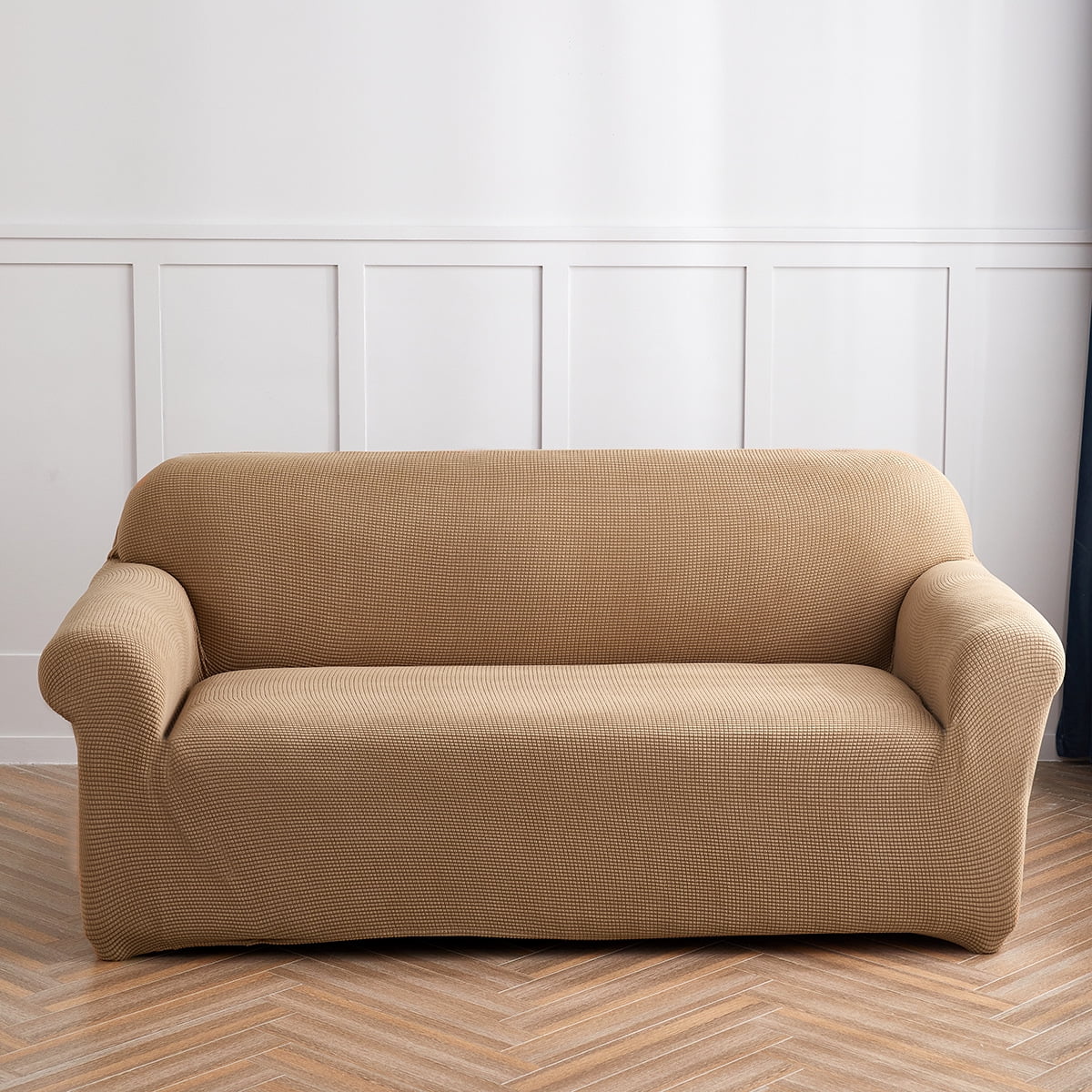 suxuMhao Slipcovers 1 Piece, Khaki Stretch Couch Covers for 3-Seater ...
