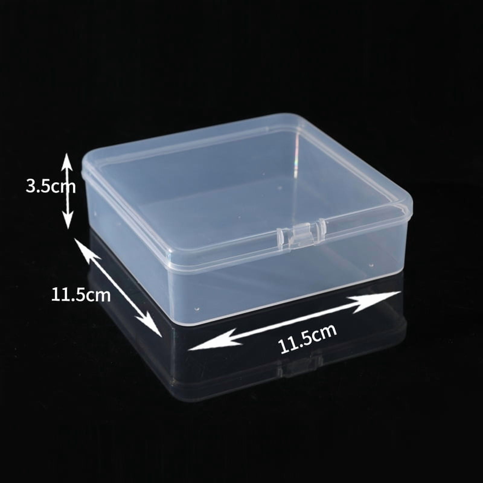 suxuMhao Storage Box, 10-Pack Clear Square Plastic Boxes, Plastic ...