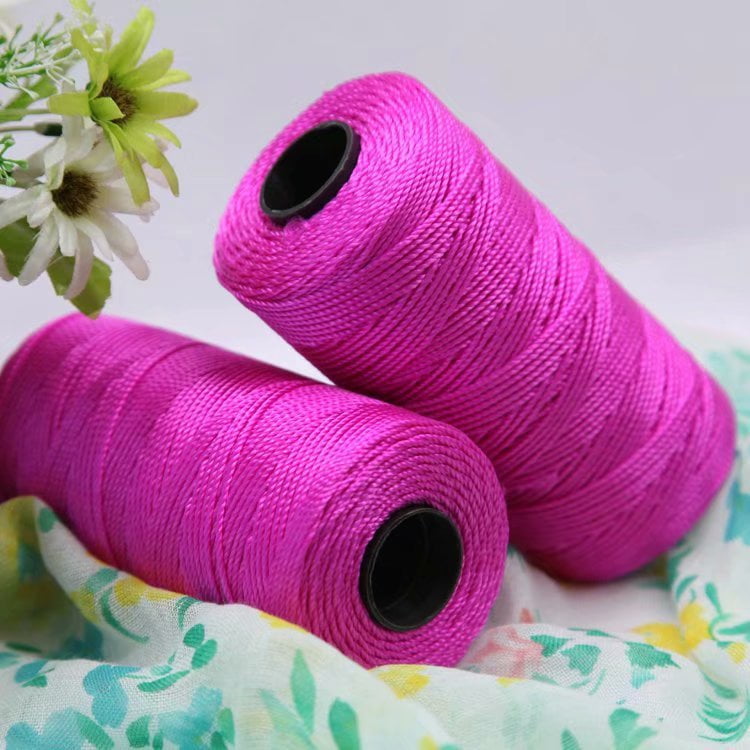 suxuMhao Yarn for Crocheting - 2 Pack x 100g Nylon Blend Shiny Thread ...